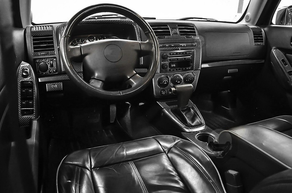 42Pcs Real Carbon Fiber Kits Full Interior Dash Trim Sticker For Hummer ...