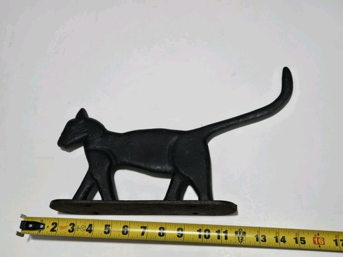 Vintage Antique Original Cast Iron Cat Shaped Doorstop, Boot Scraper ...