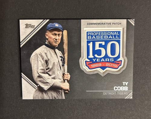 2019 Topps - 150th Anniversary Commemorative Patch #AMP-TC Ty Cobb | eBay