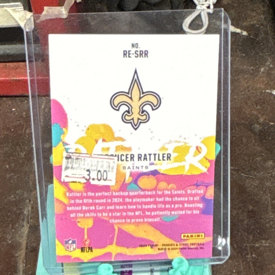 2024 Panini Rookies & Stars Spencer Rattler Rookie Auto Saints #RE-SRR ...