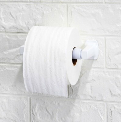 MAINSTAYS Toilet Tissue Holder White Finish Wall Mount Standard Size ...