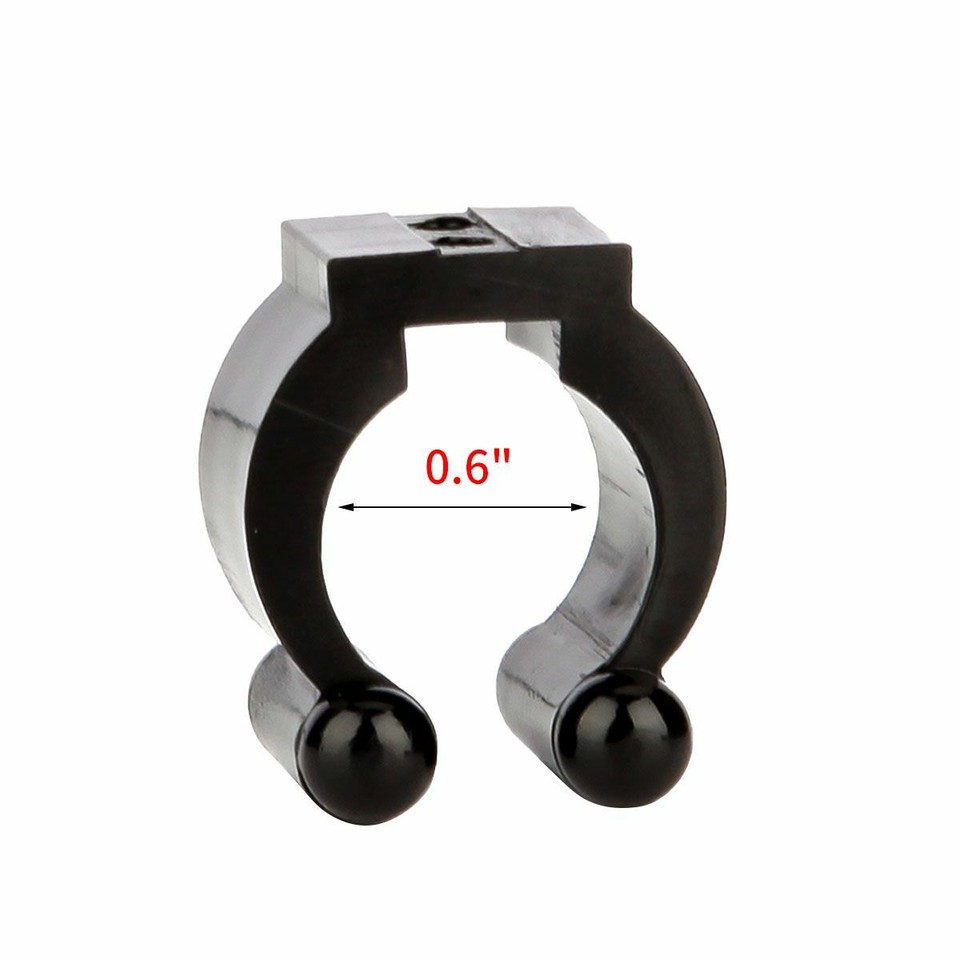 20-Pack Wall Mounted Fishing Rod Storage Clips Clamps Holder Rack ...