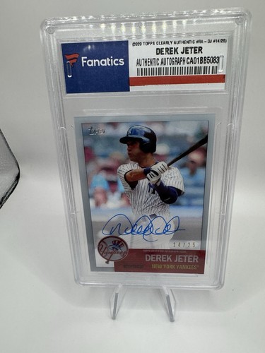 derek jeter auto 2020 topps clearly authentic RA-DJ 14/25 Fanatics | eBay
