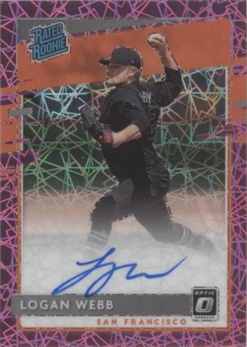 2020 Panini Donruss Optic - Rated Rookie Signatures Logan Webb #RRS-LW ...