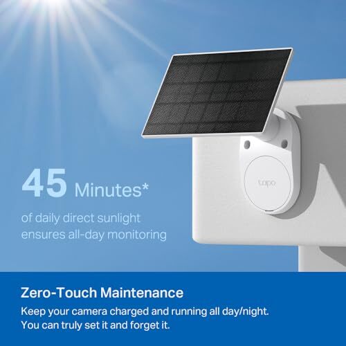 TP-Link 𝗧𝗮𝗽𝗼 SolarCam C402 Kit, Outdoor Battery Camera w/Solar Panel ...