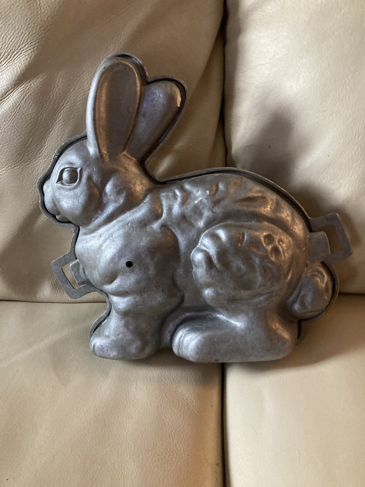 Vintage Antique Cast Aluminum Bunny Rabbit Mold Metal Chocolate, Candy ...