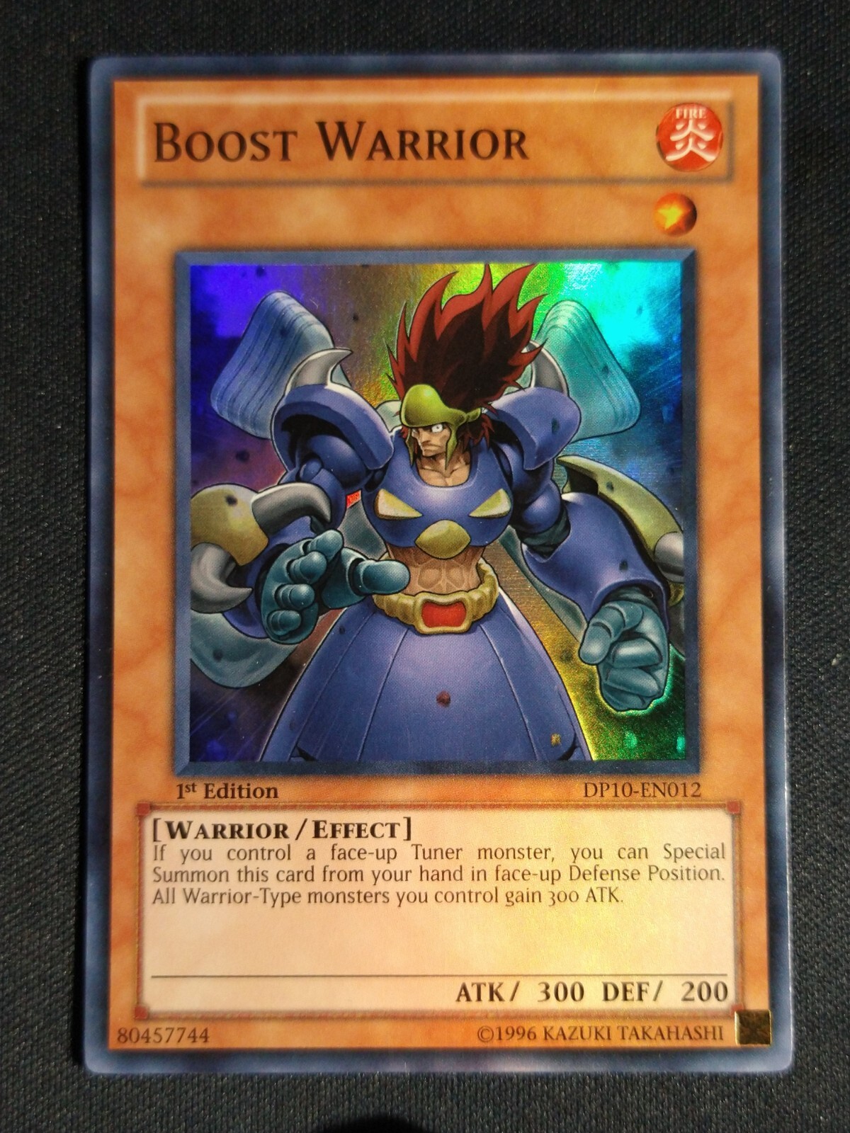 Yugioh - Boost Warrior DP10-EN012 1st Edition Super Rare NM | eBay
