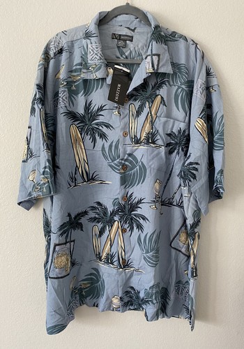 Mazzoni Men’s Aloha Hawaiian Button Down Shirt 100% Silk Size 3X NWT | eBay