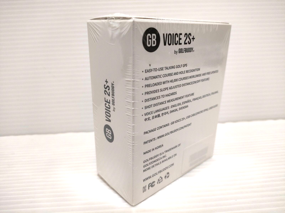 GolfBuddy Voice 2S+ Talking GPS Golf Rangefinder Navigation Blue White ...