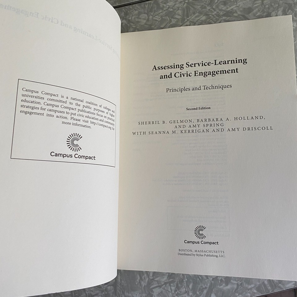 Assessing Service-Learning and Civic Engagement Principles and Techniques 2018 | eBay