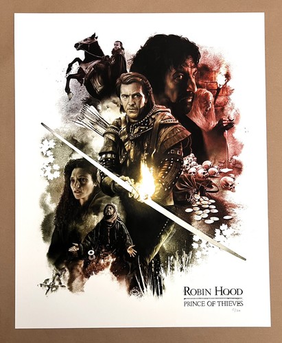 Dave Merrell ROBIN HOOD PRINCE OF THIEVES 16x20 Art Print Giclee #5/20 ...