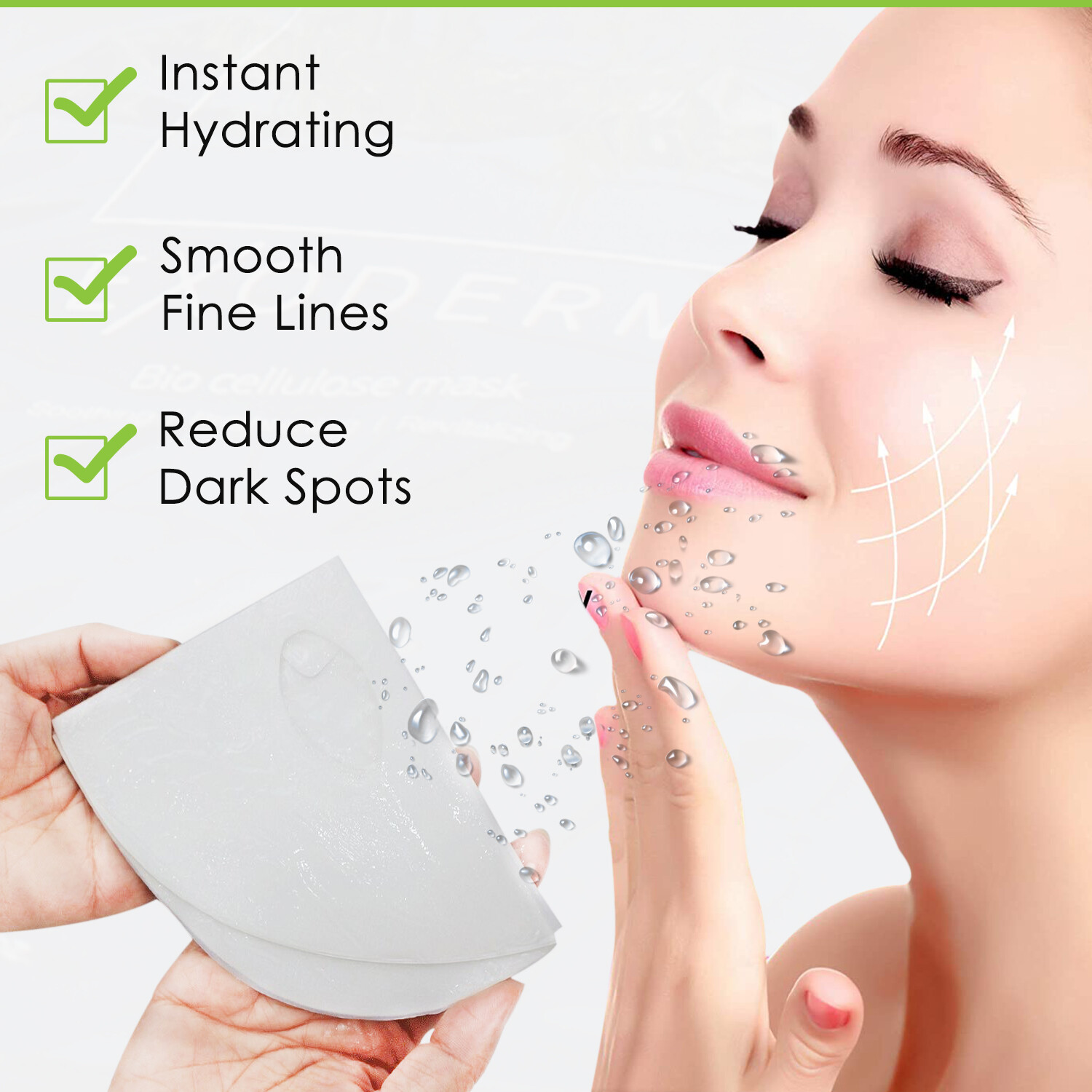 EXODERM Bio Cellulose Face Mask (5/10 Sheets) K-Beauty Anti-Aging ...