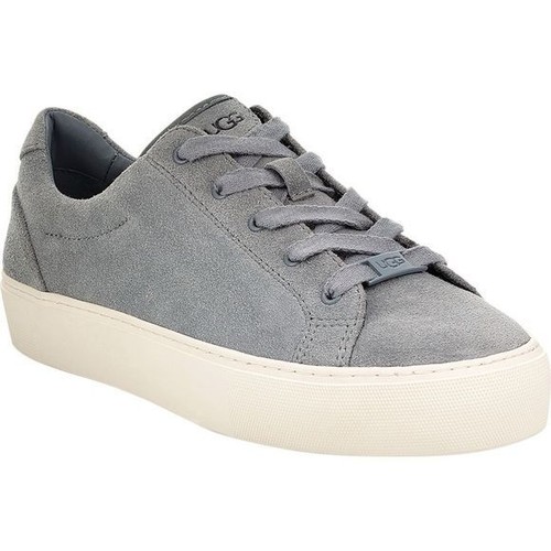 Ugg Grey Suede Zilo Sneakers Size 9.5 Womens | eBay