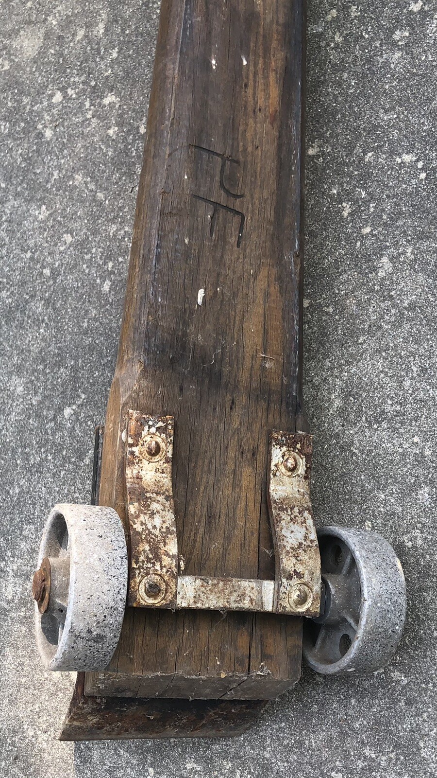 BECO #7 Pry Lever/Prylever Bar 84” Oak Handle Steel Plate Heavy Duty ...