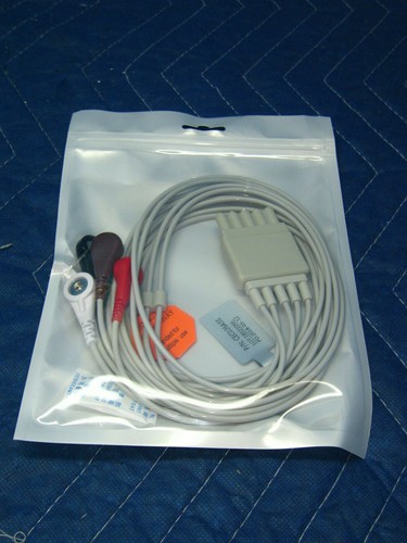 Fits Philips 5 Lead EKG ECG Snap Type lead Wire Set M1673A 989803144991 ...