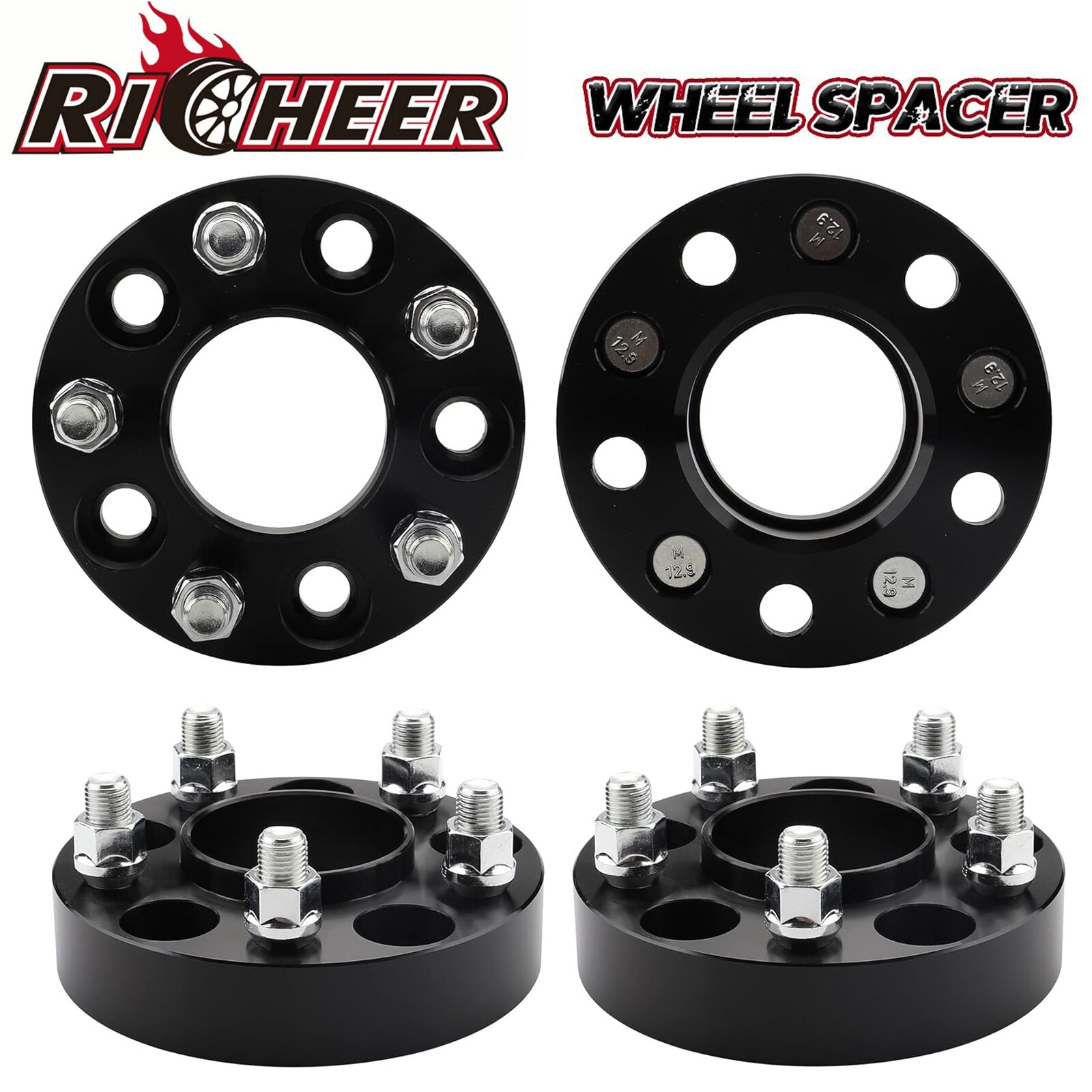 (4) 1.25" 5x115 Hubcentric Wheel Spacers For Dodge Challenger Charger ...