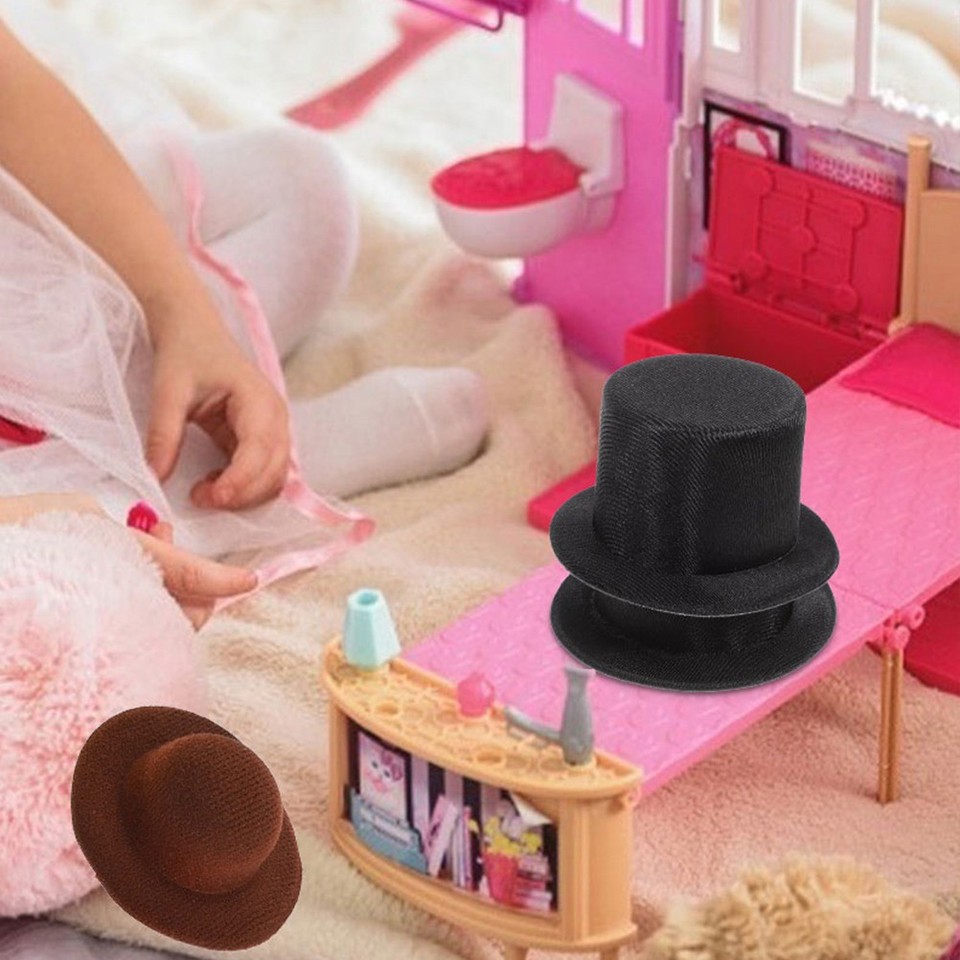 6pcs Small Hats DIY Hats Small Tops Hats Party Supplies for Snowman ...