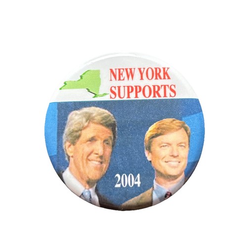 2004 John Kerry for President New York 50 State Pin 1.75" Button ...