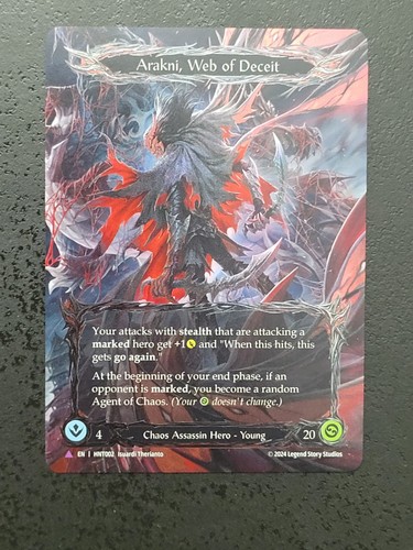 Cold Foil Marvel Arakni, Web of Deceit FAB The Hunted Flesh And Blood ...