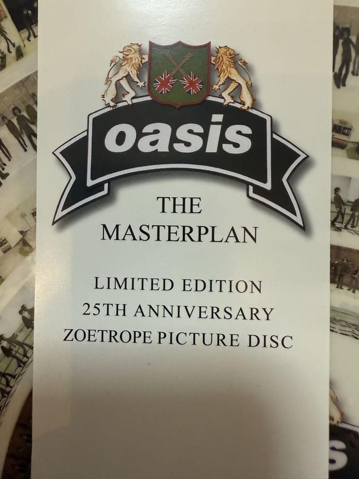Oasis The Masterplan Zoetrope Lp Limited Edition Vinyl Record Album ...