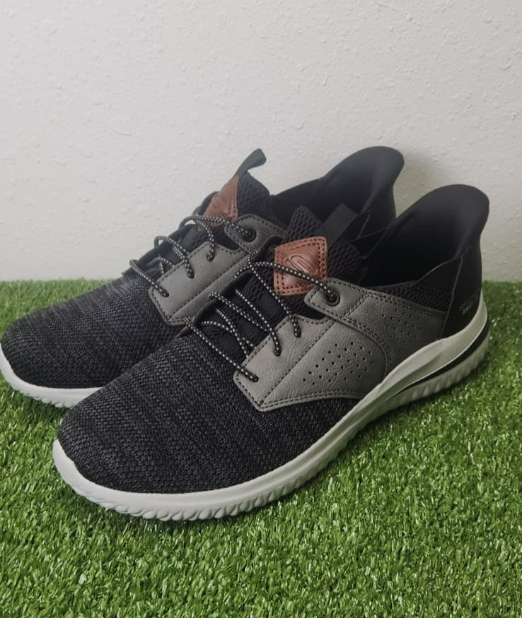 Skechers Hands Free Slip On Shoes Mens Size 9.5 Black Swift Fit ...