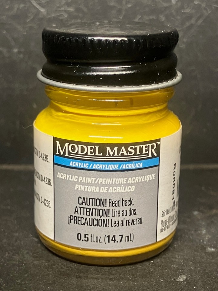 Testors Model Master Chrome Yellow 4683 Gloss Acrylic Paint .5 oz New ...