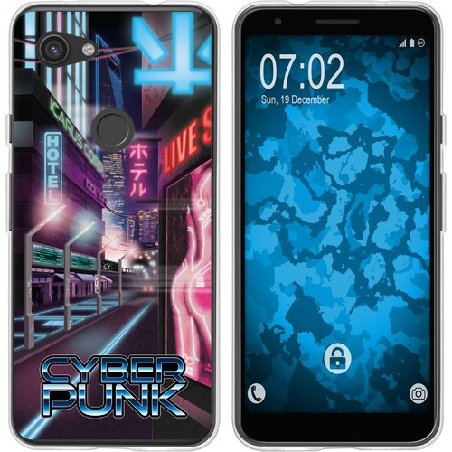 Case für Pixel 3a XL Silikon-Hülle Retro Wave M4 Cyberpunk.01 ...