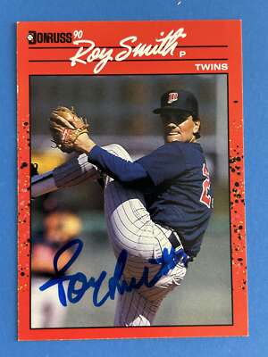 Roy Smith Autograph Signed 1990 Donruss Minnesota Twins | eBay