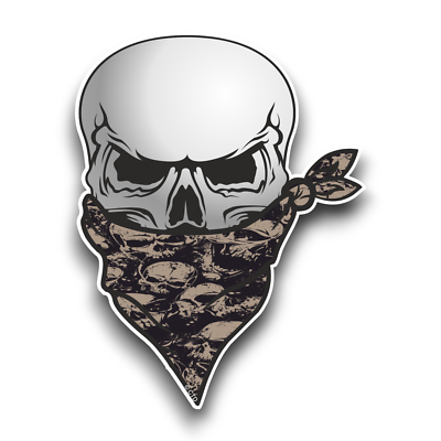 Skull Mask Bandana Drawing