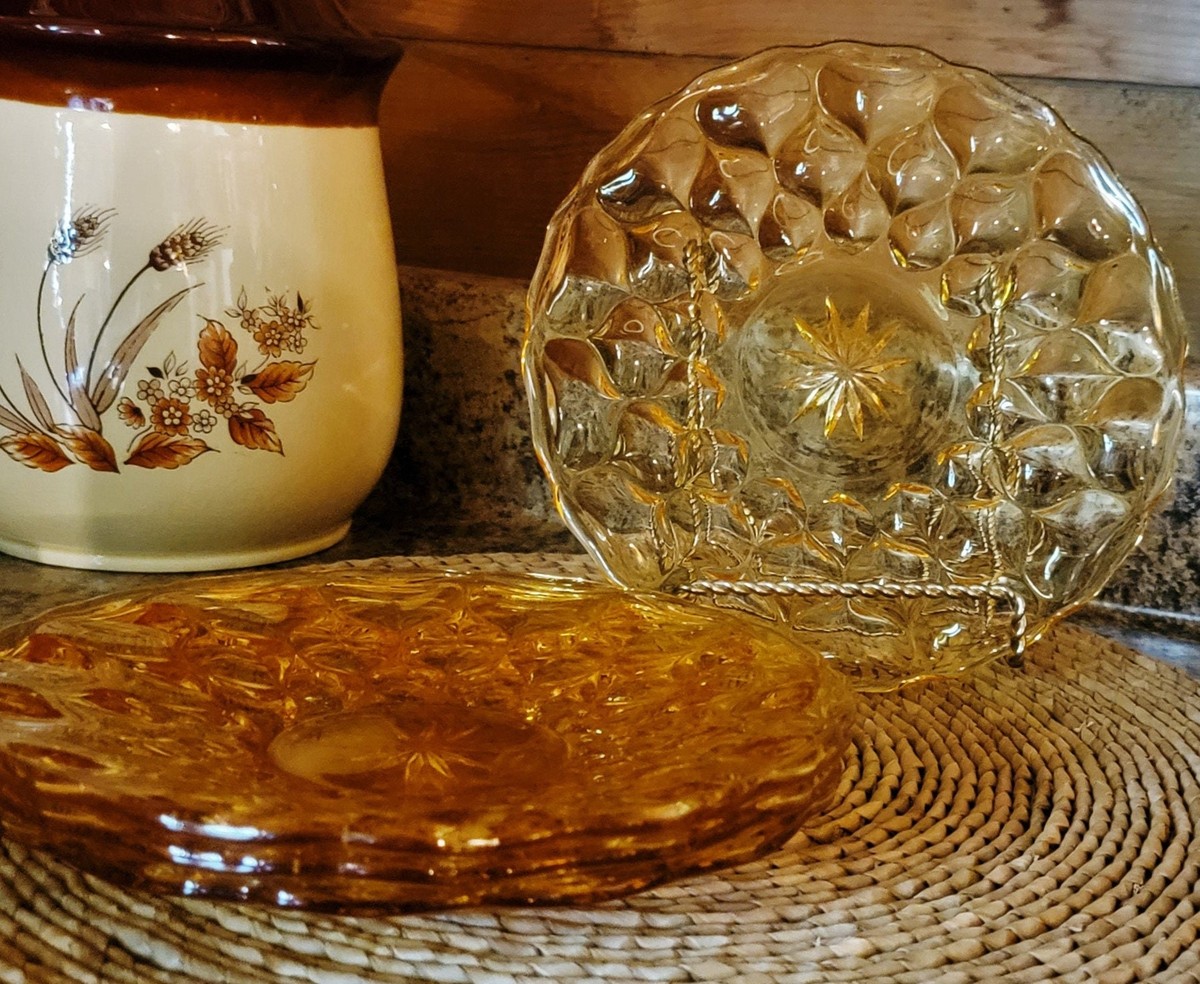 Gold Depression Glass Patterns Gold Depression Glass Etsy