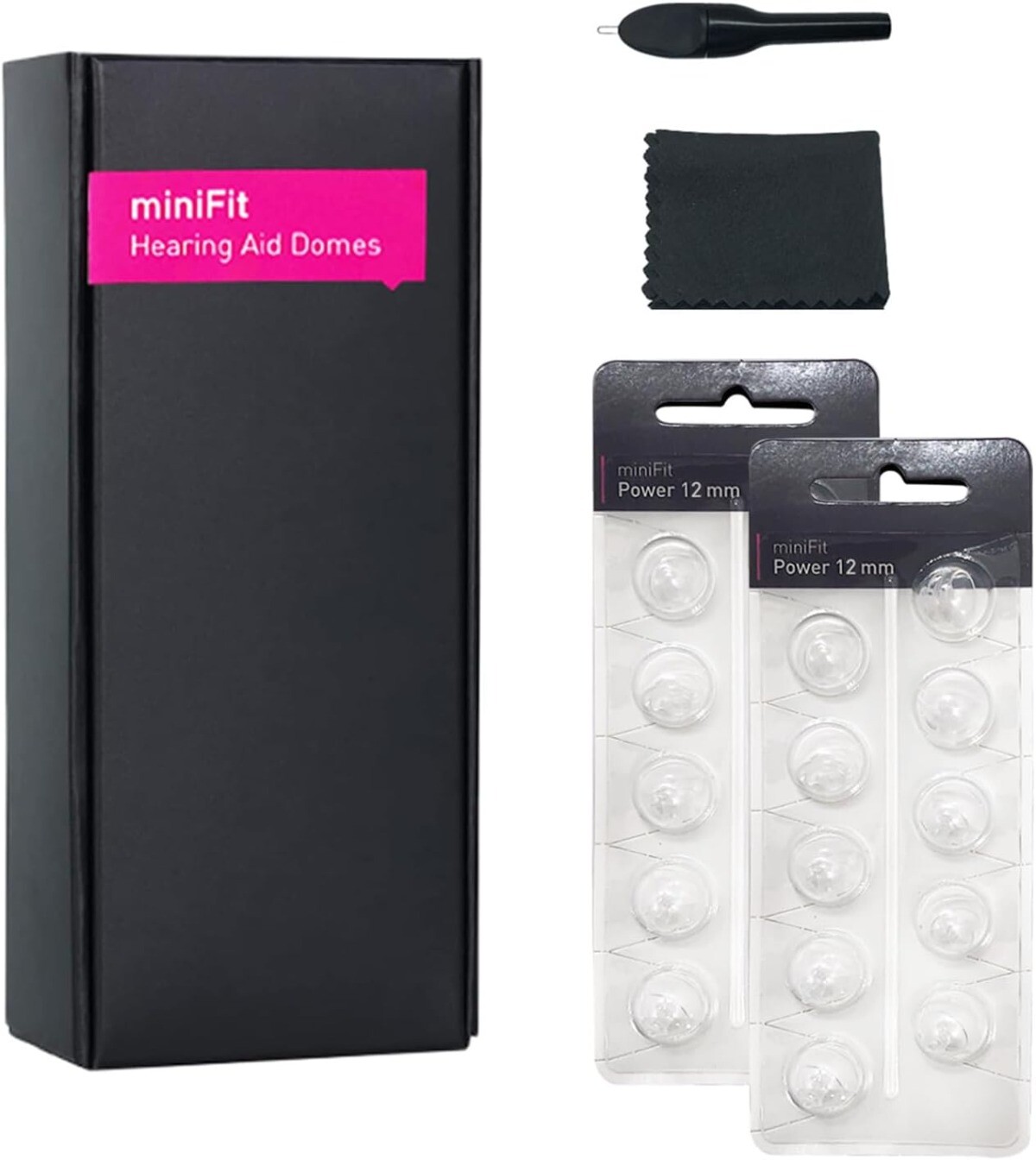 For Oticon Hearing Aid Multi-size MiniFit Power Domes with Cleaning ...