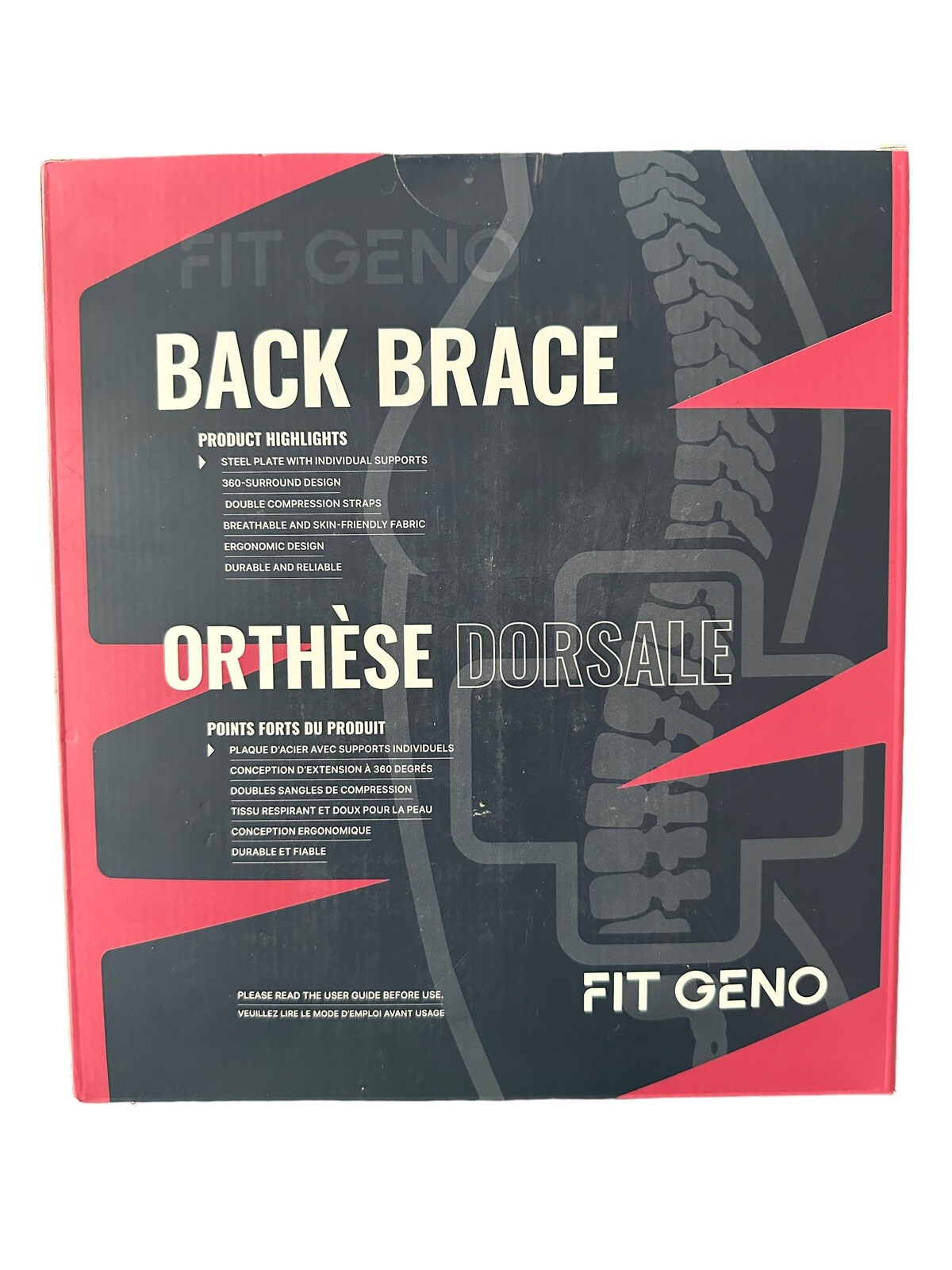 Fit Geno Back Brace for Men and Women Size XL Sciatica, Lumbar Pain | eBay