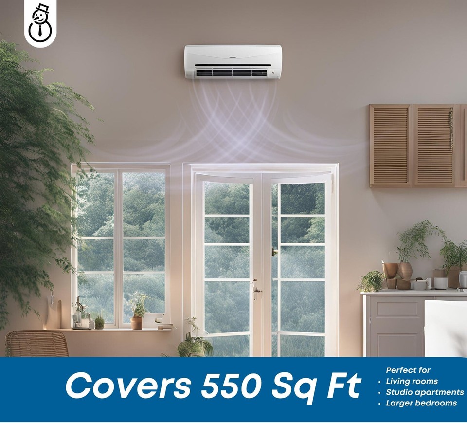 EVERWELL 12,000 BTU AC MINISPLIT HEAT & COOL UP TO 17 SEER 220 VOLTS | eBay