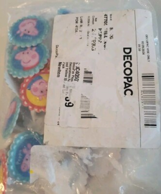 Decopac Peppa Pig 24 Count Party Favor Rings New | eBay