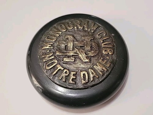 Rare Notre Dame Monogram Club Paperweight Signed By Jerry McKenna 1999 ...