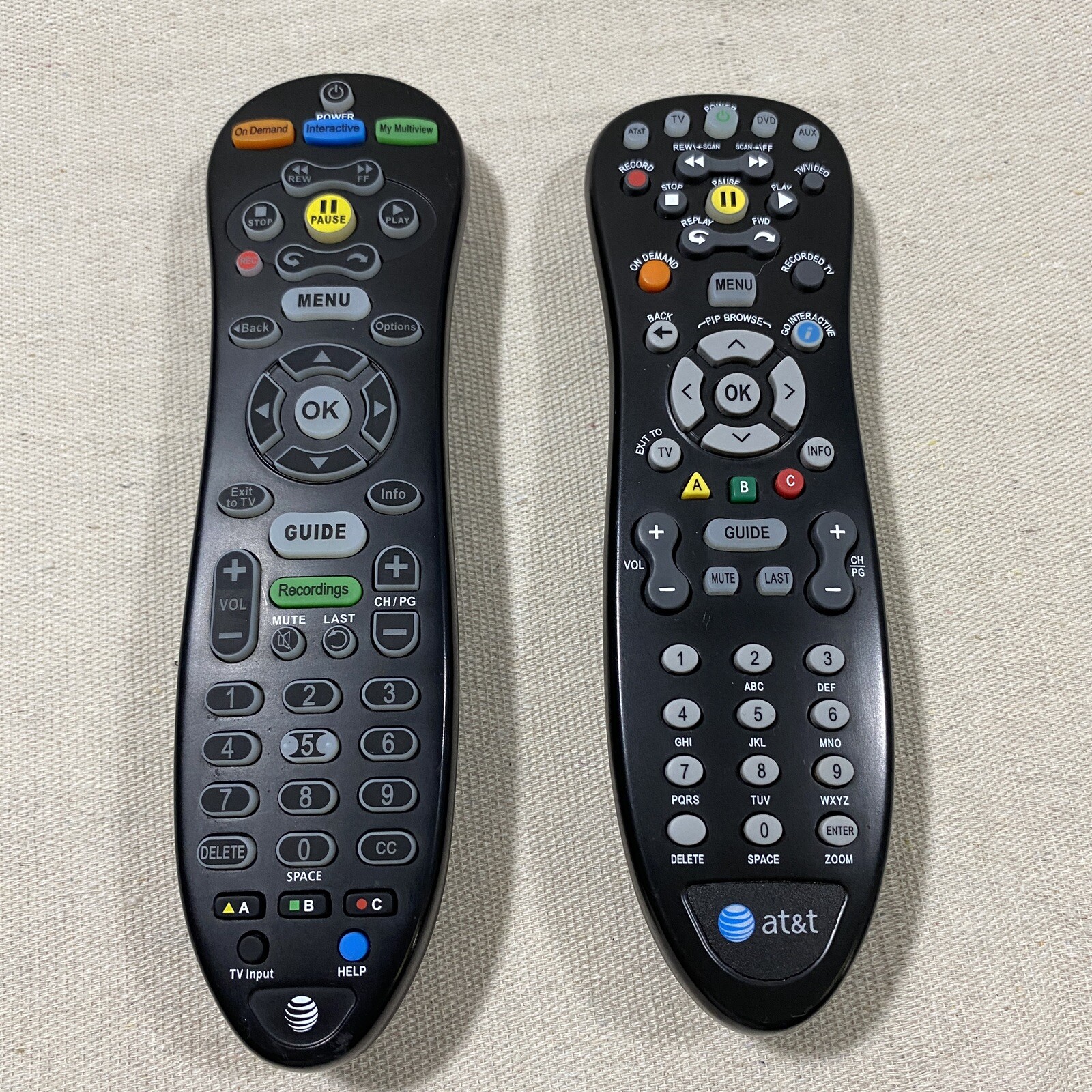 AT&T U-verse S30-S1A and S10-S4 Remote Controls ATT ( tested ) 2 Pack ...