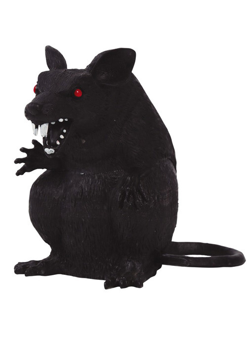 Large Halloween Prop Rubber Sitting Rat Decoration | eBay UK