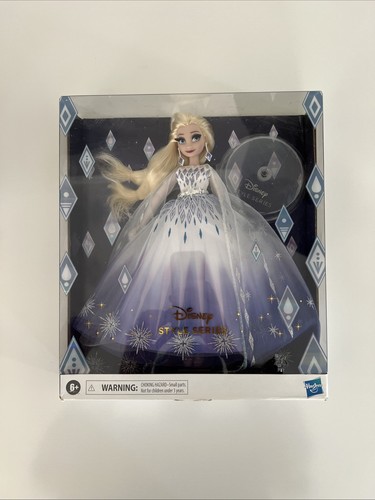 Hasbro Disney Princess Style Series 2021 Holiday Elsa Doll with Stand ...