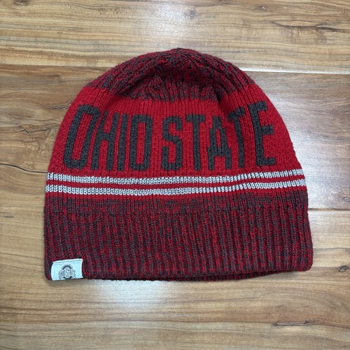 Ohio State Buckeyes 47 Brand Beanie Hat Red Charcoal OSFA OSU | eBay