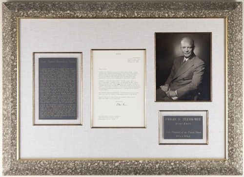 DWIGHT D. EISENHOWER - TYPED LETTER SIGNED 01/16/1968 | eBay