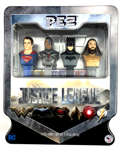 DC Comics Justice League PEZ Gift Set Superman Cyborg Batman Aquaman ...