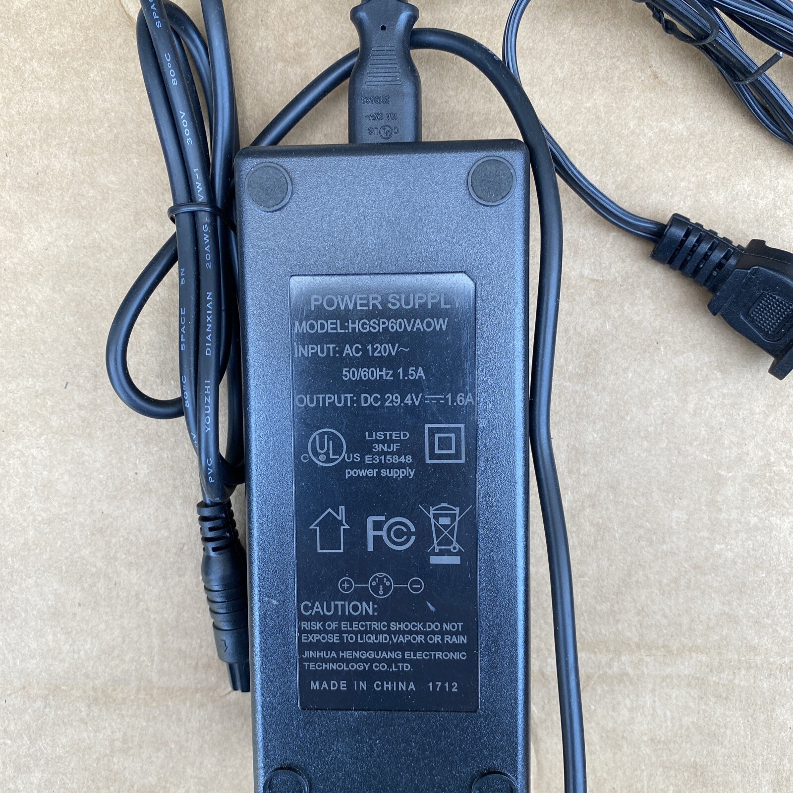 29.4V AC Adapter For Gotrax Hoverfly Eco GT-HE-BLA E2 Hoverboard Power ...