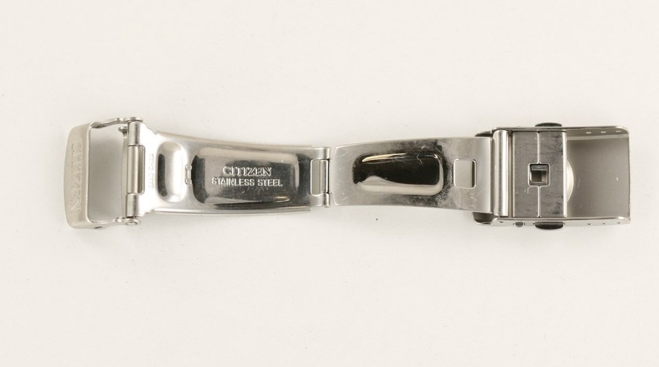 Citizen Men Watch Buckle Clasp Silver Replace Parts Push Button Lock ...