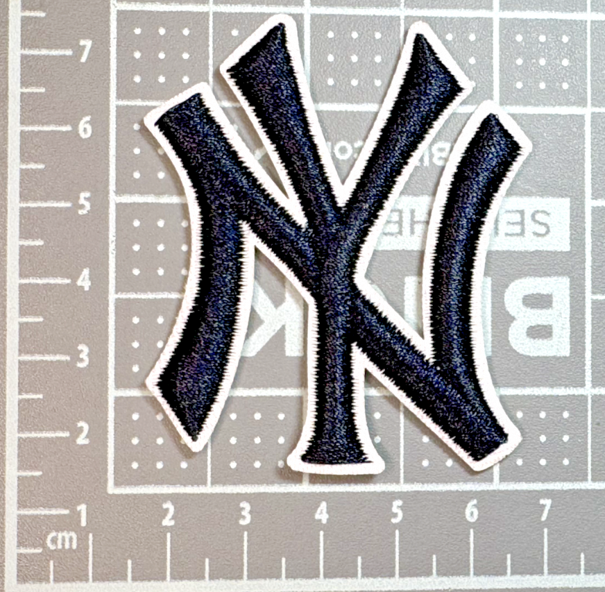 New York Yankees NY MLB Team Logo Embroidered 2.5in Iron / Sew-On Patch ...