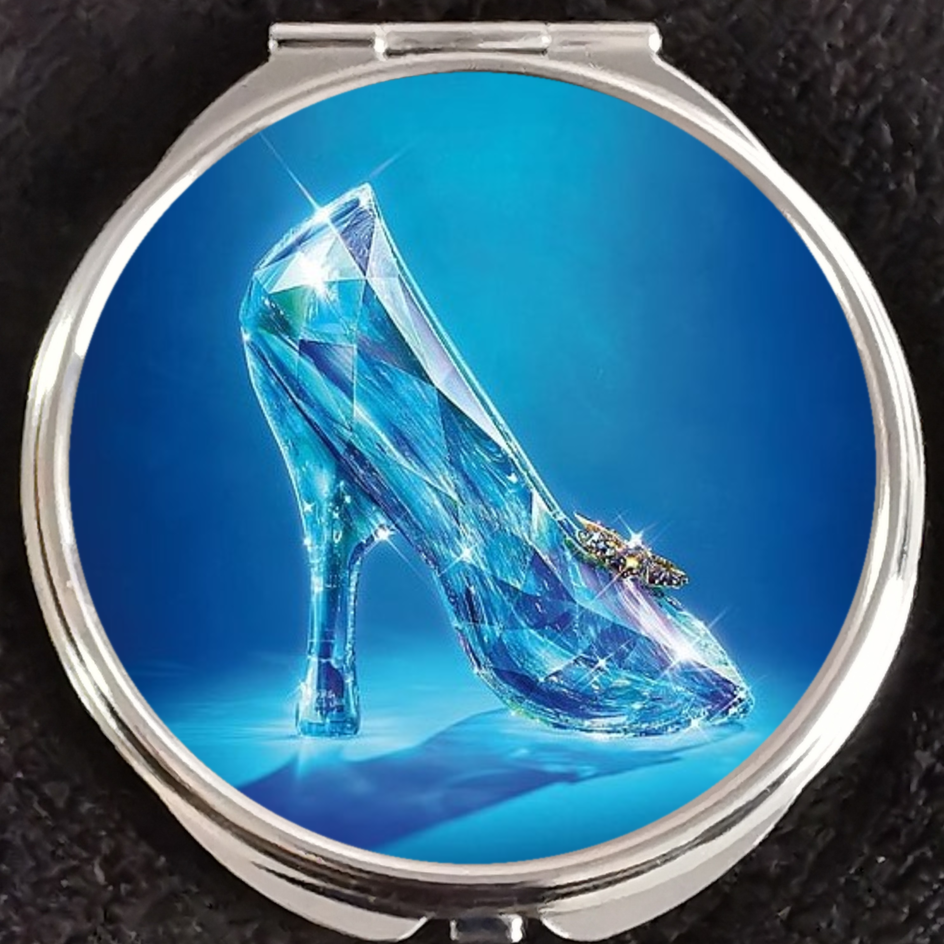 Princess Cinderella Glass Slipper Disneyland Disney Makeup Compact ...