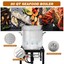 Creole Feast 80 QT Seafood Boiling Kit with Strainer Outdoor Crawfish ...