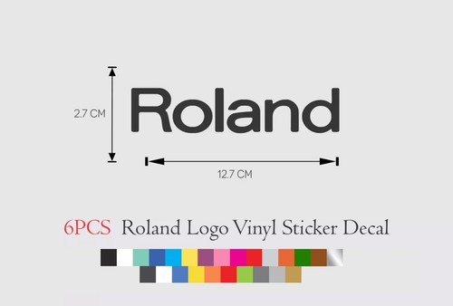 6 PCS Roland logo Vinyl Decal Sticker 5" SET | eBay