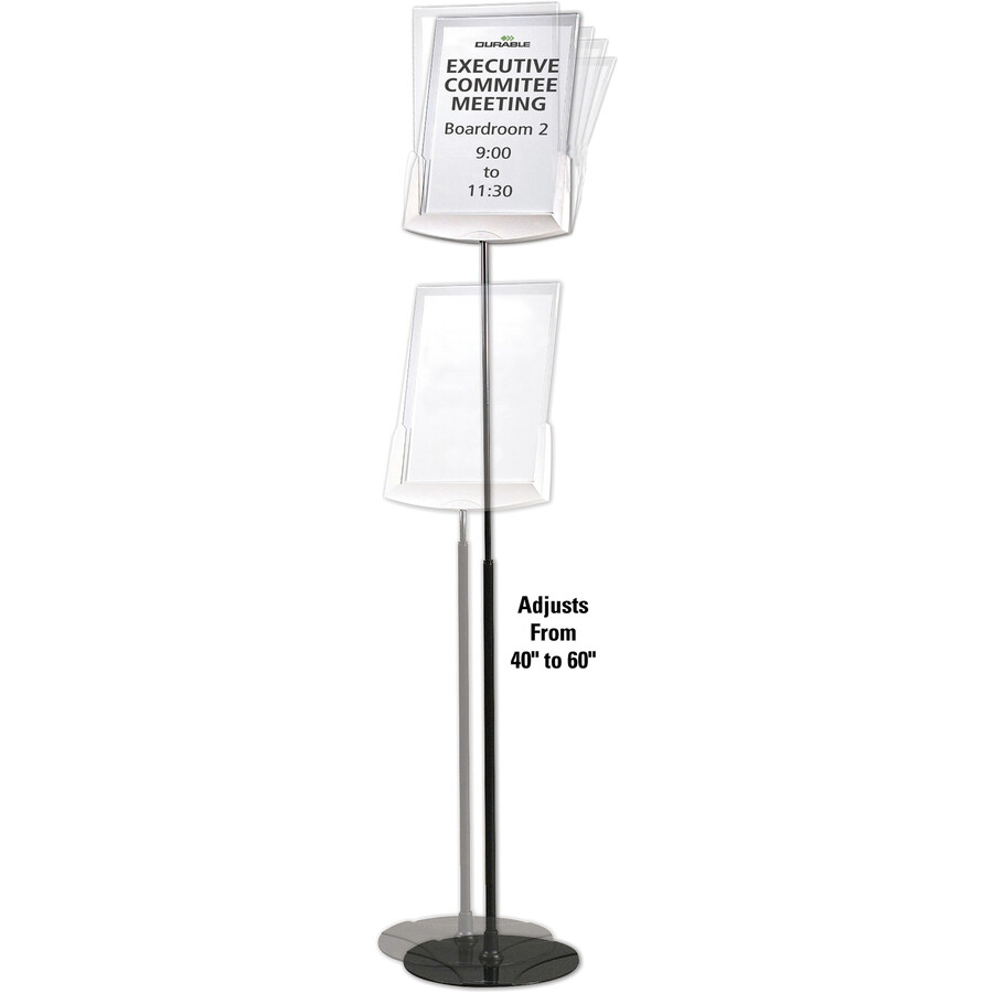 Durable Banner Stand - Acrylic - Gray (DBL558957_35) | eBay