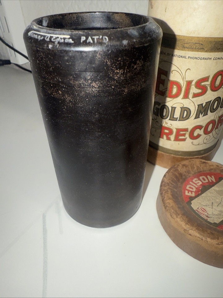 Edison Record Cylinder Coon Duet Bake Dat Chicken Pie RARE Great ...