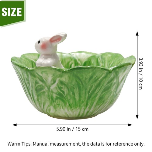 Easter Candy Dishes Easter Bunny Bowl, Cute Bowl Ceramic, Salad Bowl ...